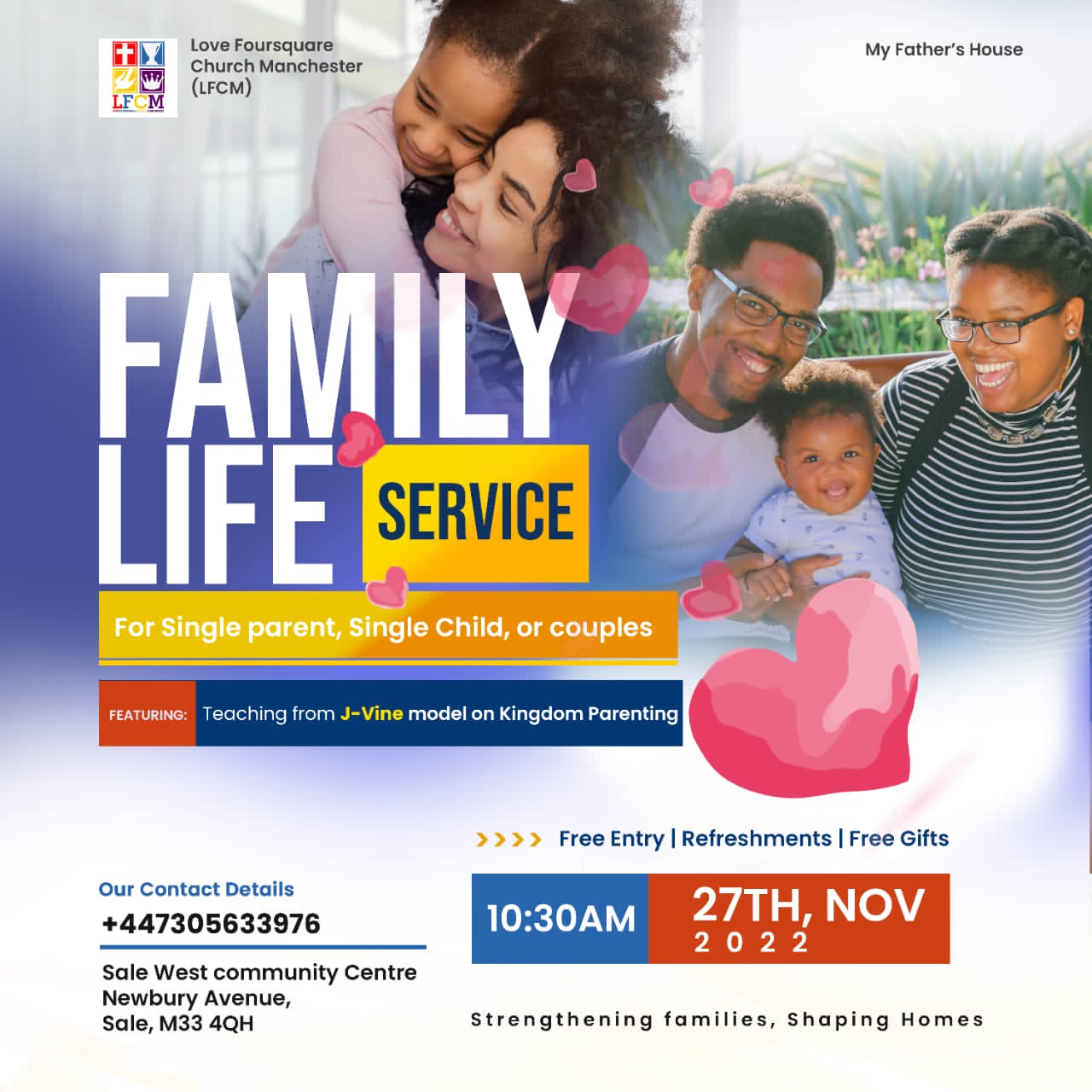 Family Life Service - Love Foursquare Church Manchester